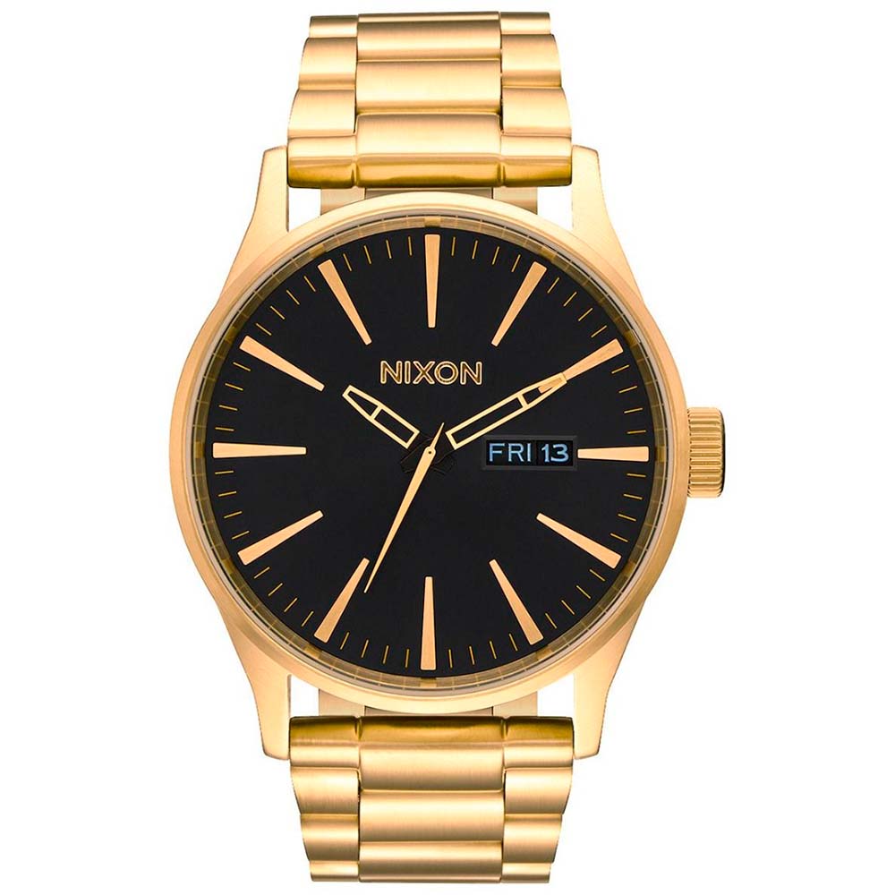 Reloj Sentry SS All Gold Black Nixon – Street Machine