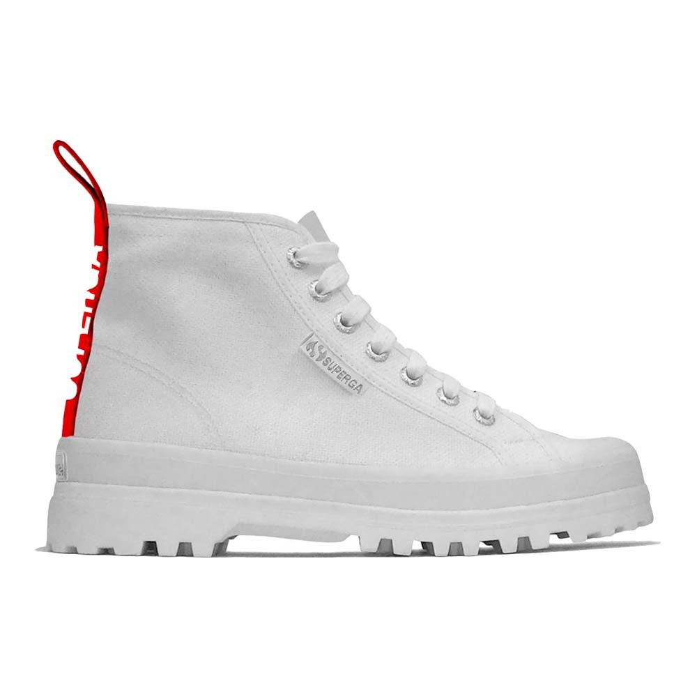 Zapatilla 2341 Alpina Tape Letter White Red – Street Machine