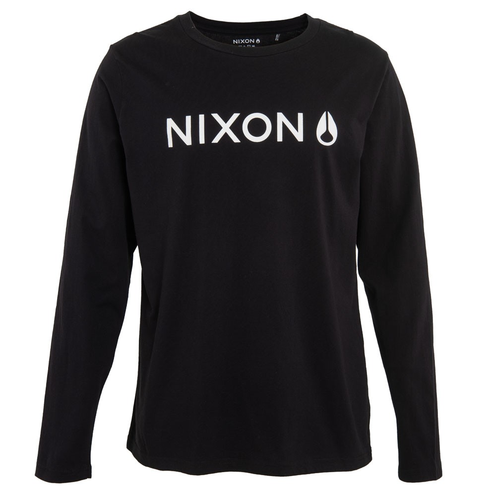 Polera Men Long Sleeve Black Logo White – Street Machine