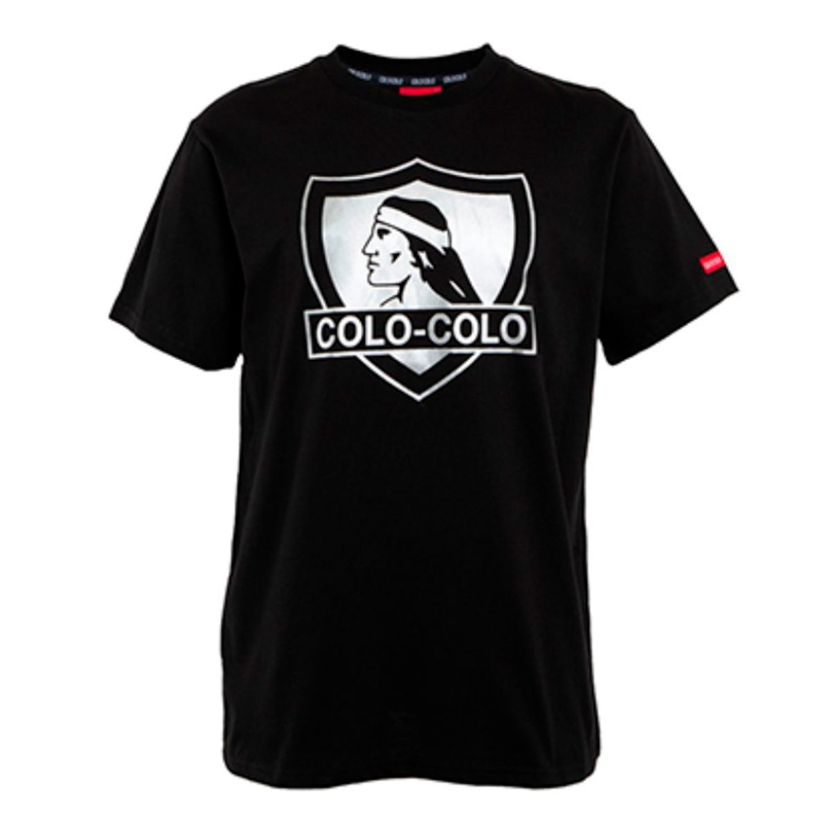 Polera Colo Colo Urbano Negra Escudo Plateado – Street Machine