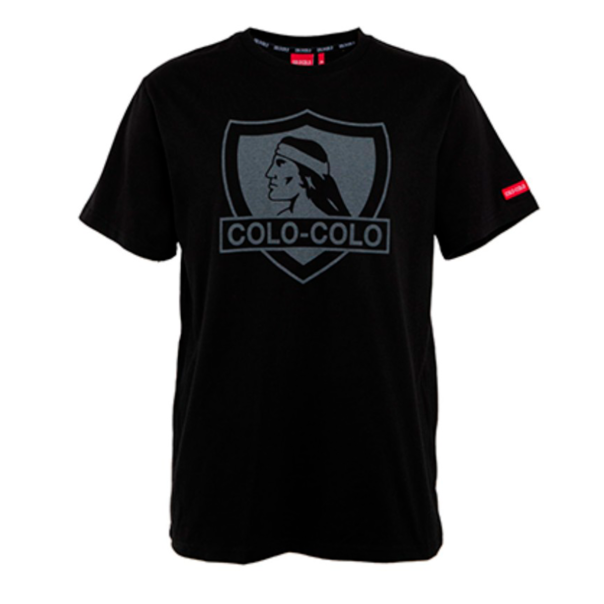 Polera Colo Colo Urbano Negra Escudo Gris – Street Machine