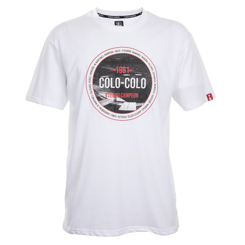 Polera Colo Colo Urbano » Eterno Campeón» Blanco – Street Machine