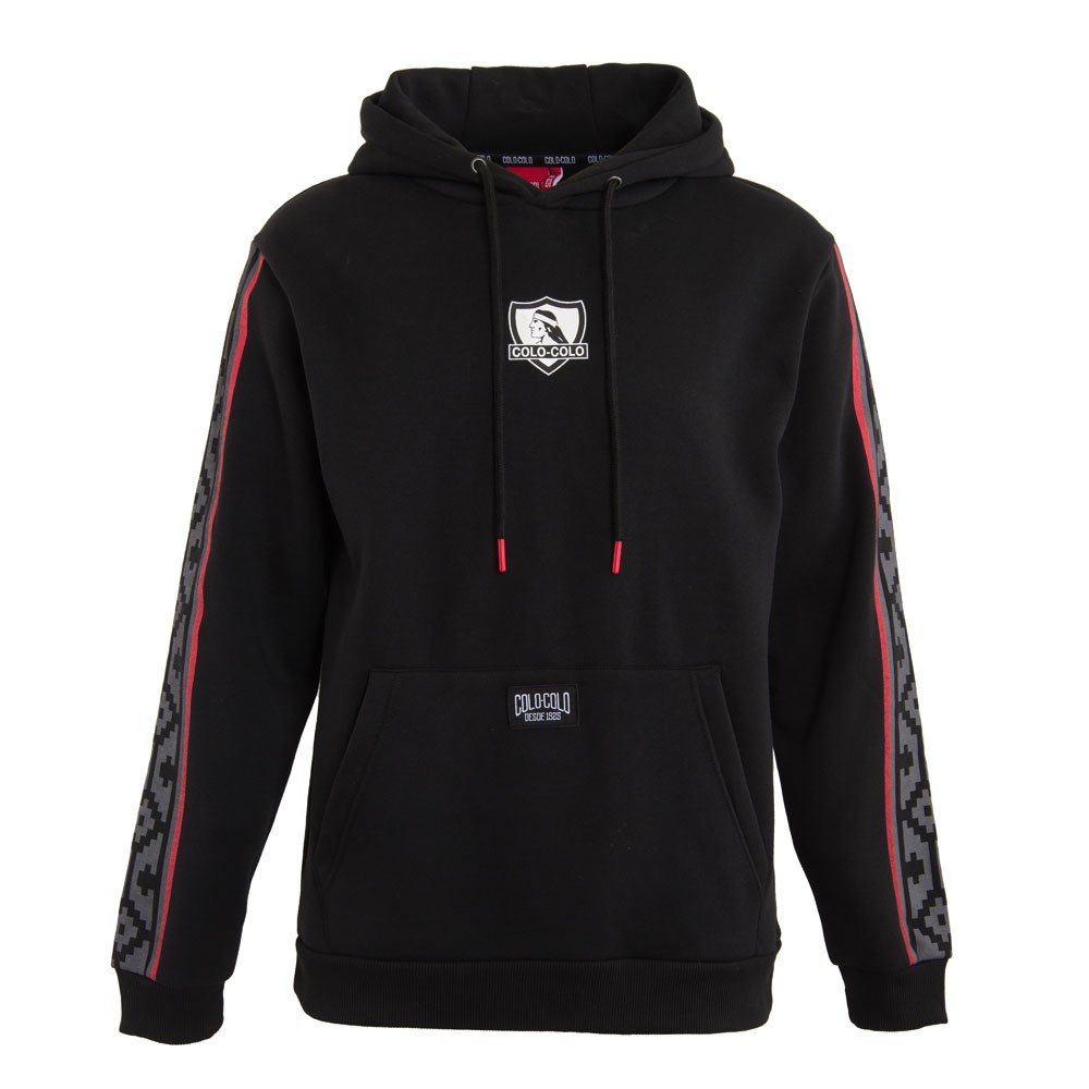 Poleron Colo Colo Urbano «Huinchas» Negro – Street Machine