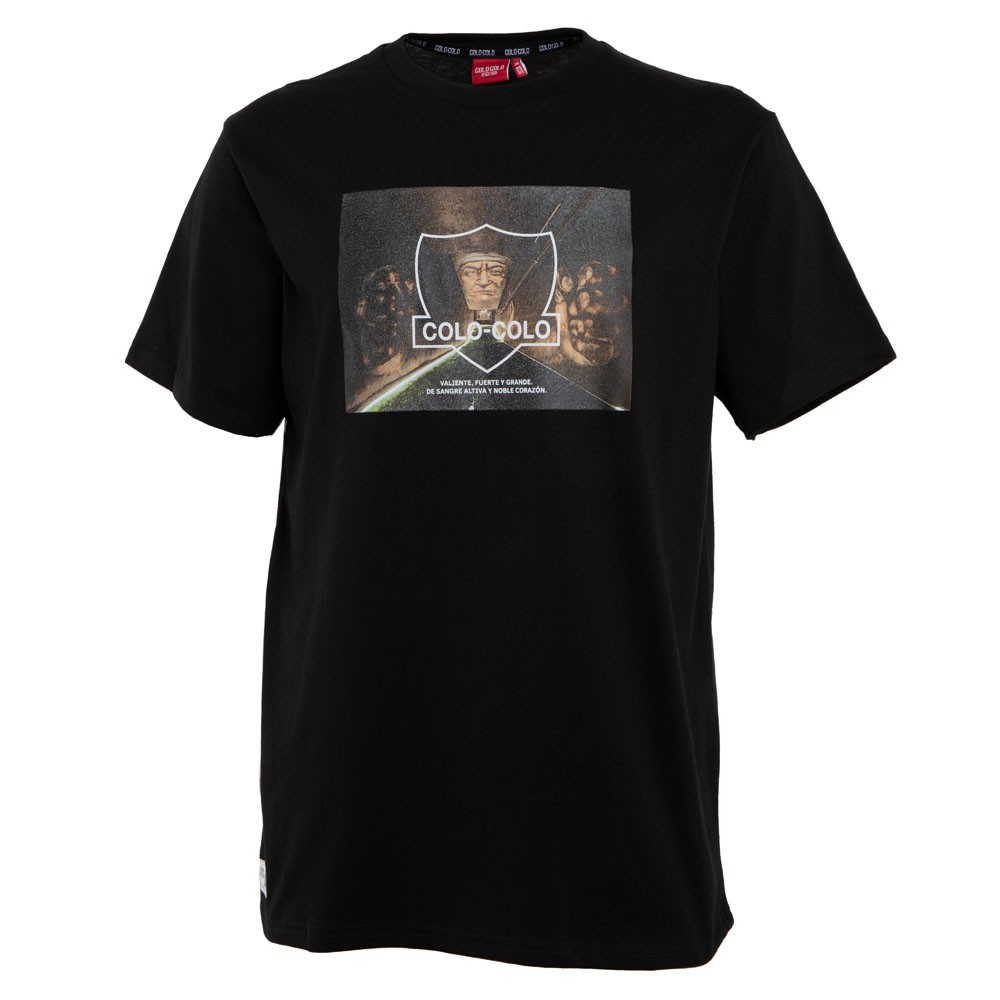 Polera Colo Colo Urbano «Valiente y Fuerte» Negra – Street Machine
