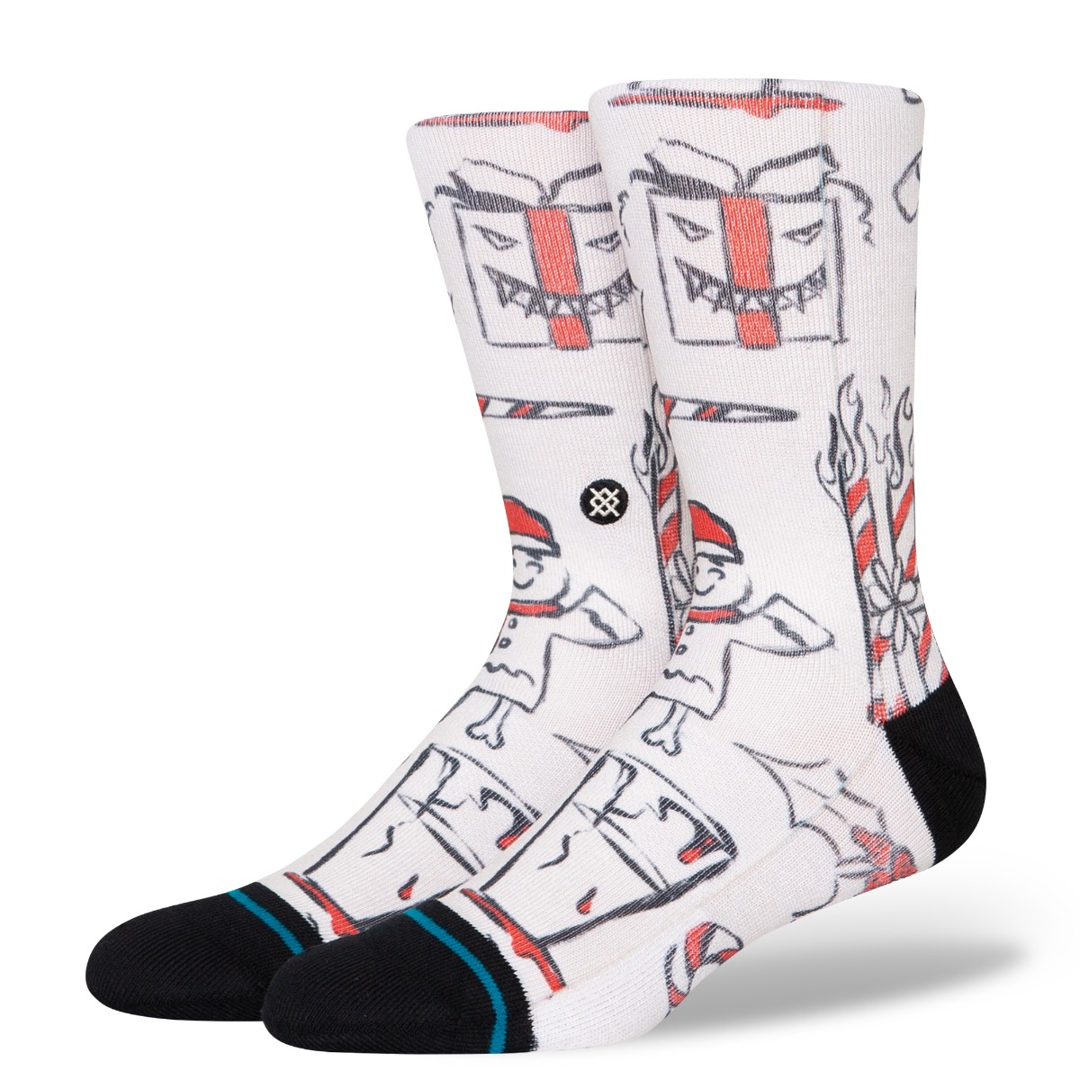 Stance Sock Men Angry Holidayz Poly Off White – Street Machine