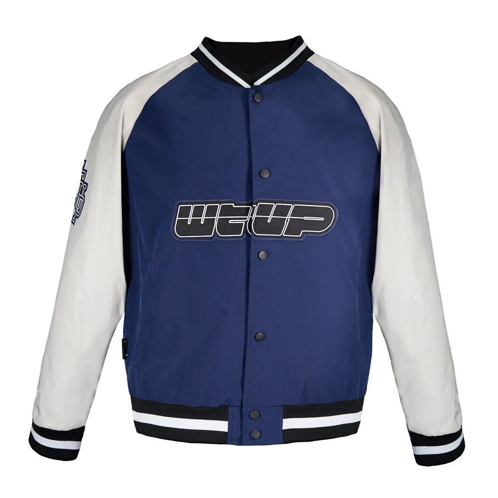 Chaqueta Whatup Hombre Varsity Buttons Blue – Street Machine
